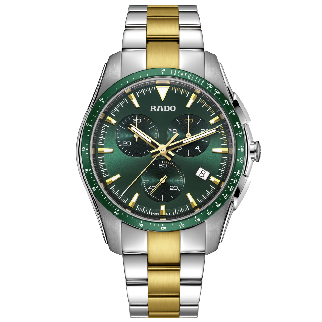 Hyperchrome Chronograph Green Dial and Bezel 45MM Watch – Kury Alta ...