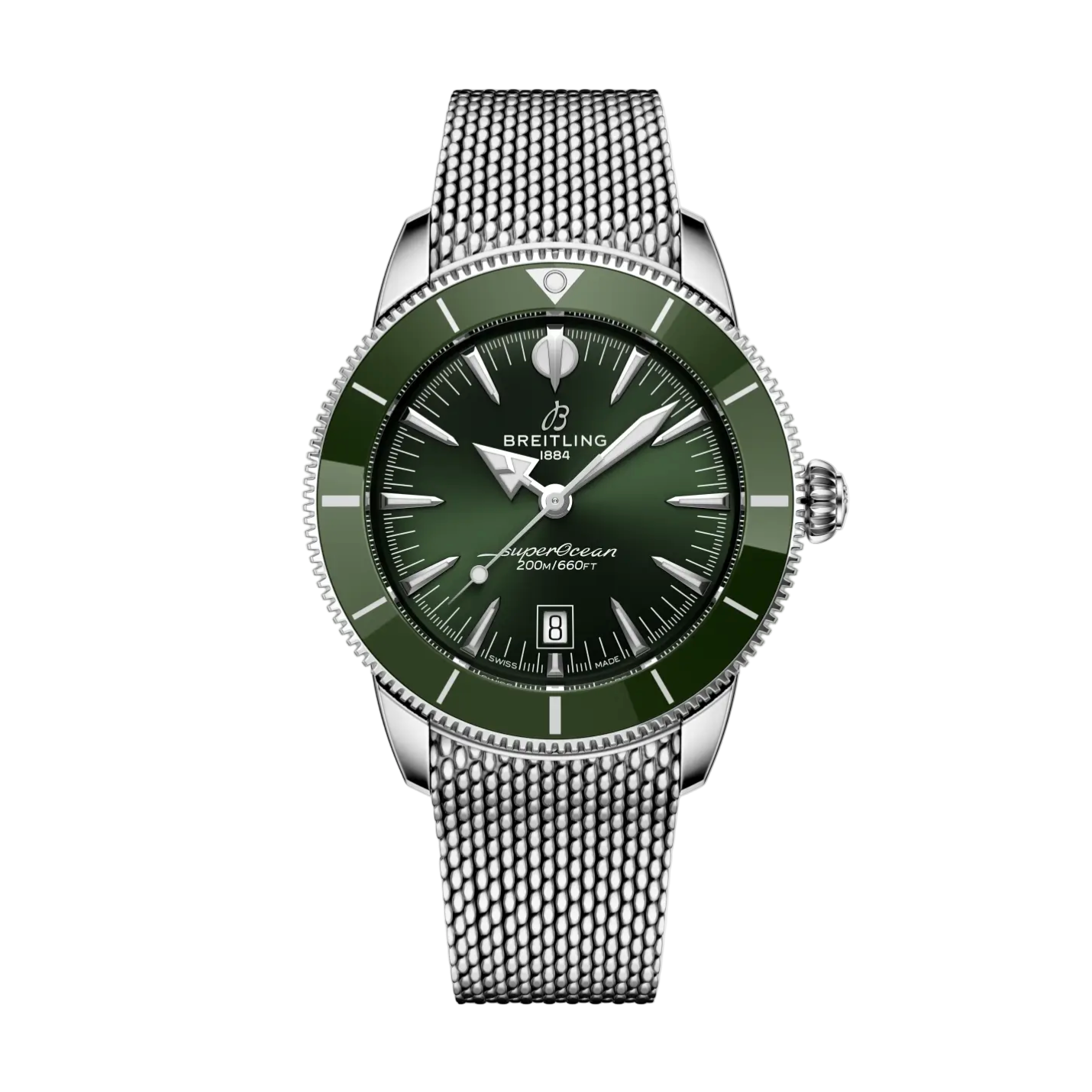 Superocean Heritage B31 Green Dial with Metal Strap 44MM Watch – Kury ...
