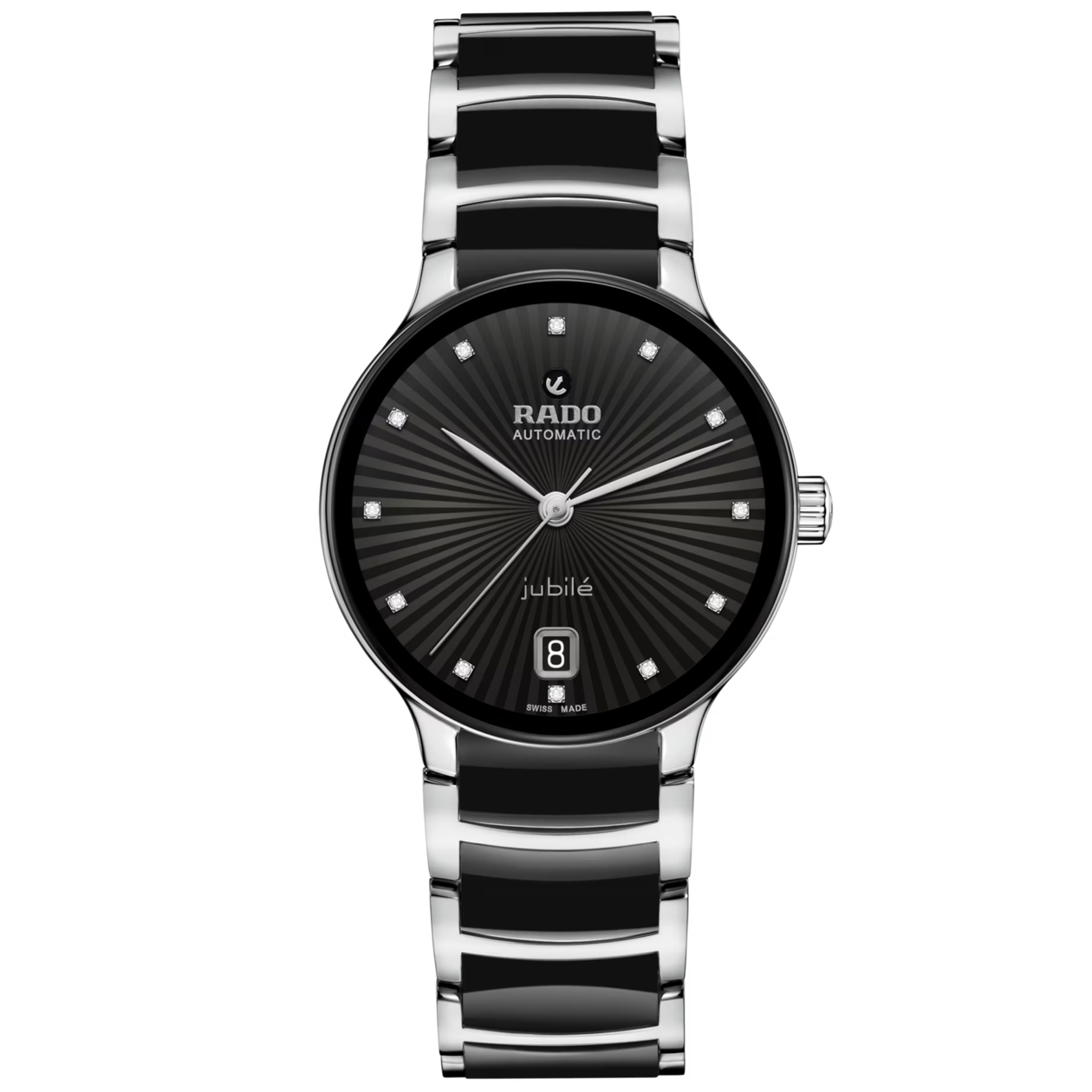 R30031742| RADO |Centrix, 35 mm, Automatic Diamonds; White High Tech C ...