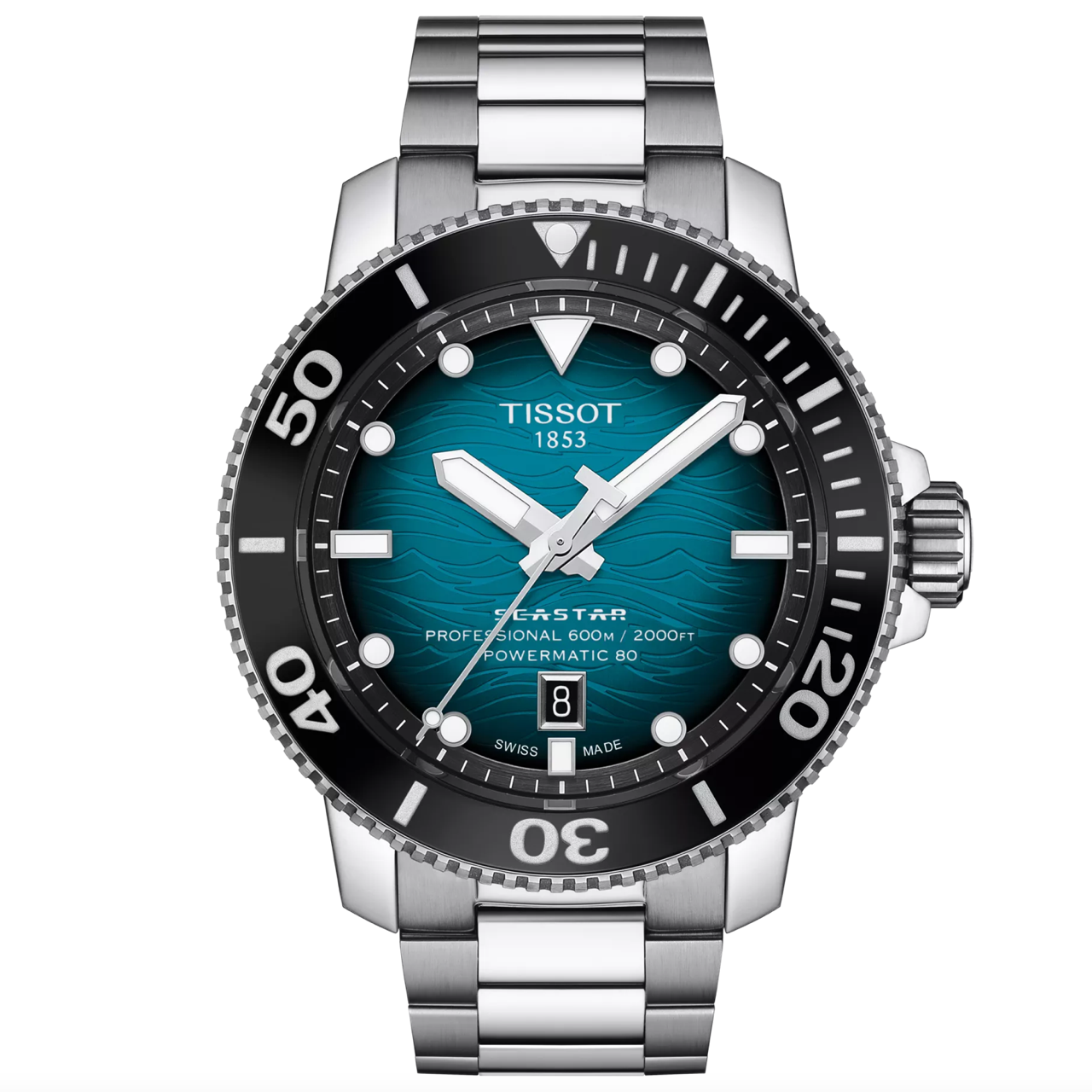Seastar Professional 2000 Powermatic 80 Aqua Dial 46MM Watch – Kury ...